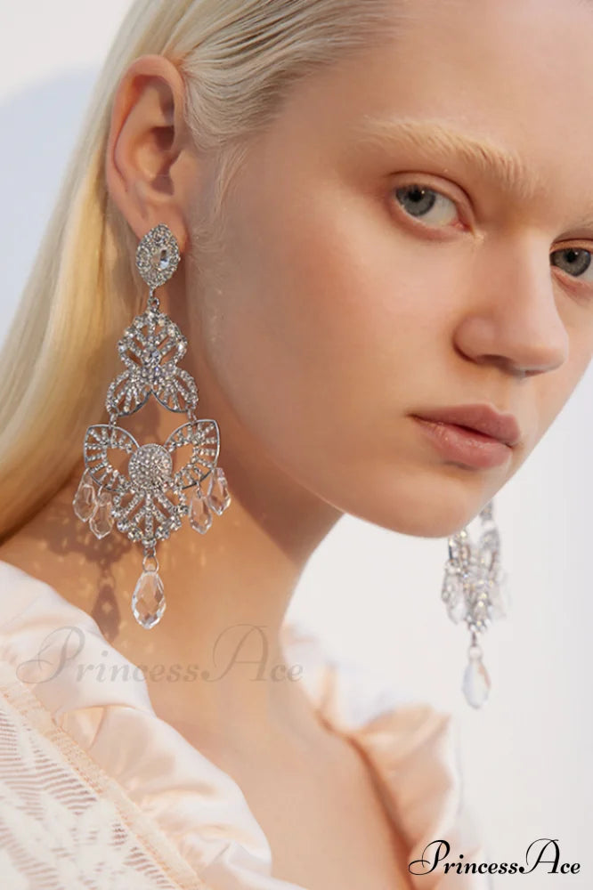 Diamante Elegant Statement Earrings – PrincessAce