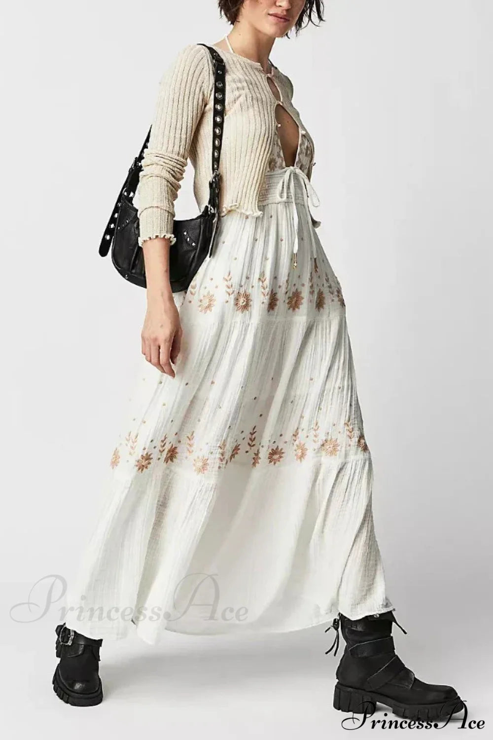 Bohemian Flower Birthday Beach Holiday Boho Dress – PrincessAce