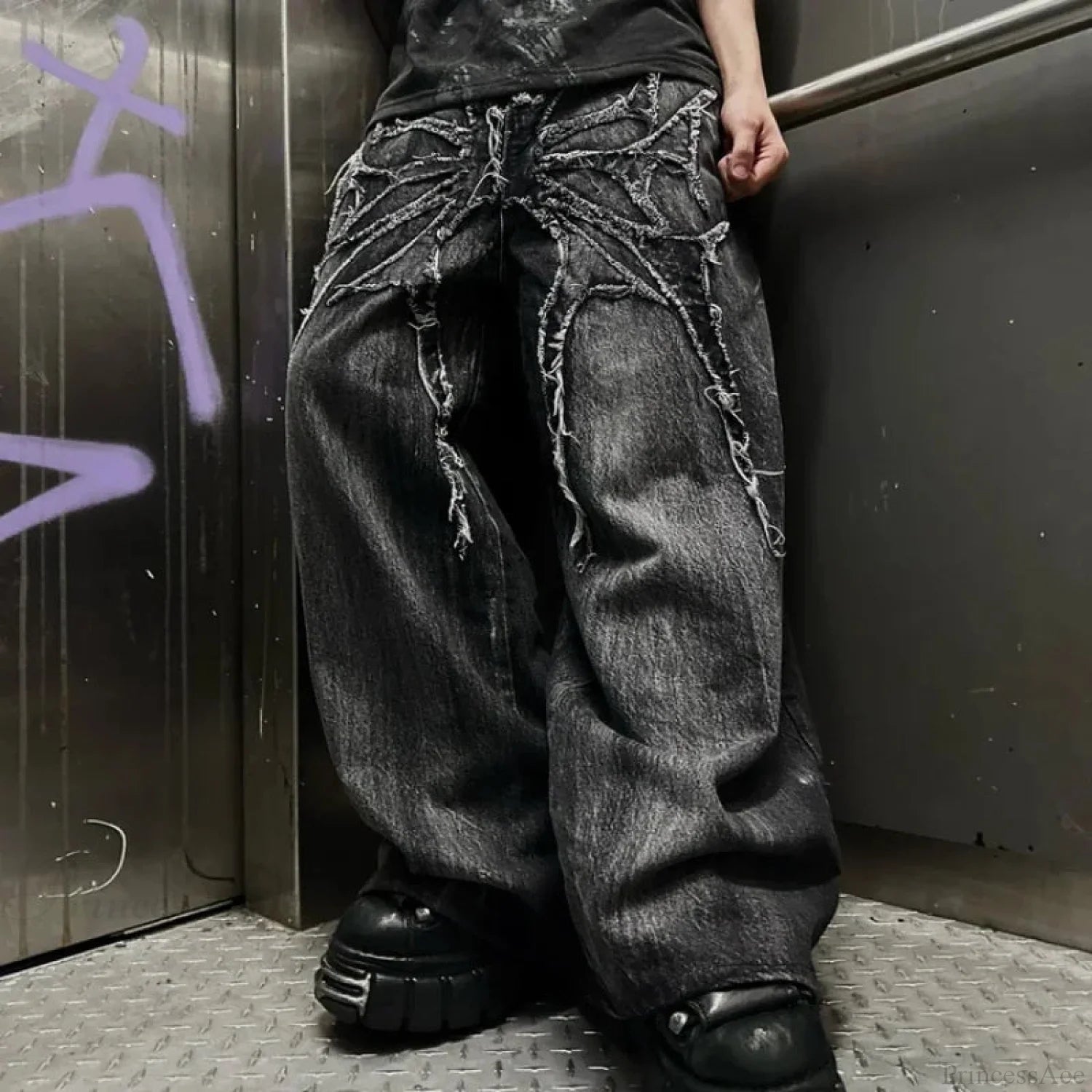 Dark Vintage Cleaning Trousers – PrincessAce