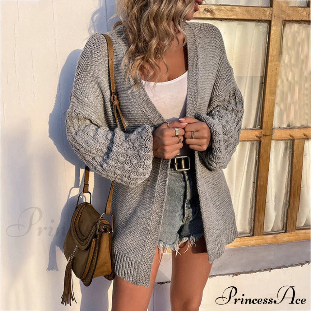 Lantern Sleeve Cardigan – PrincessAce
