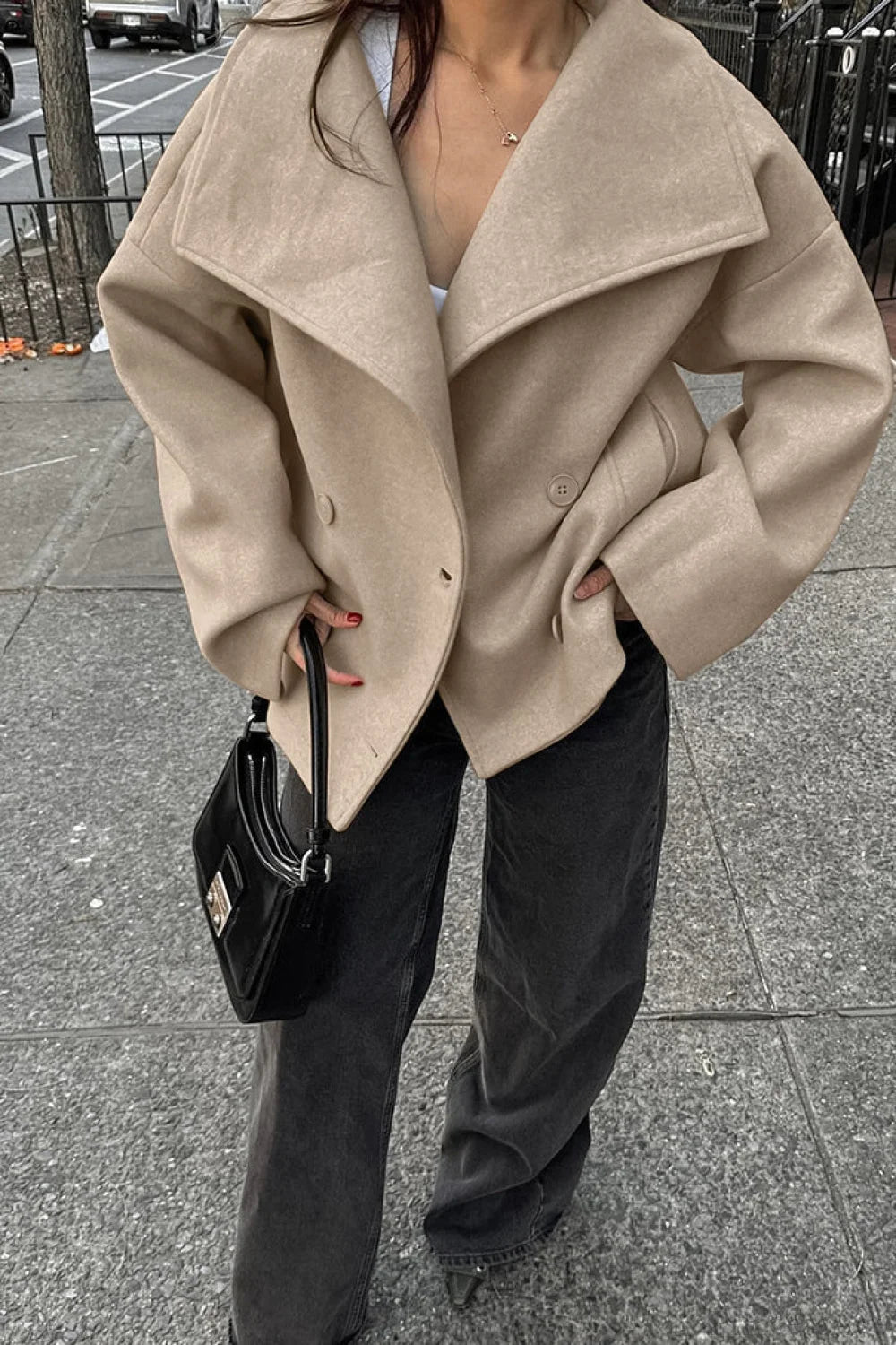 Thick Wool Blend Commuter Coat – PrincessAce