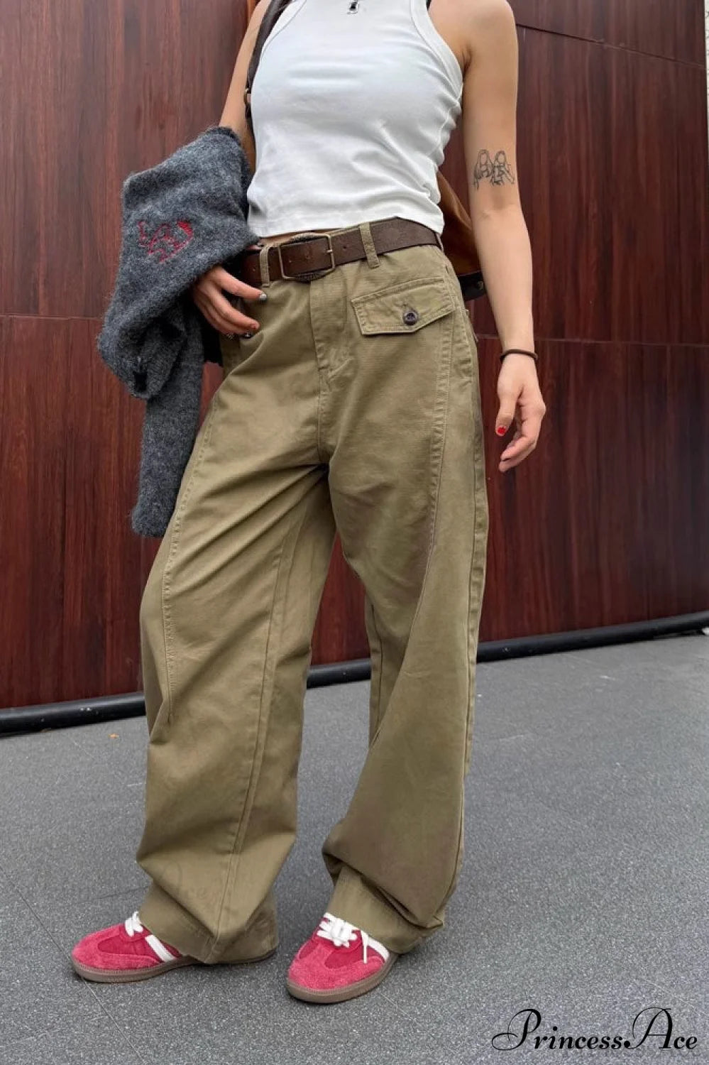 Vintage Draped Cuffed Cargo Pants – PrincessAce